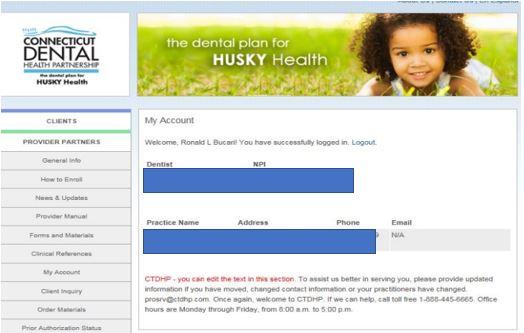 Chapter 1: Contact Information and Member Eligibility - HUSKY Dental